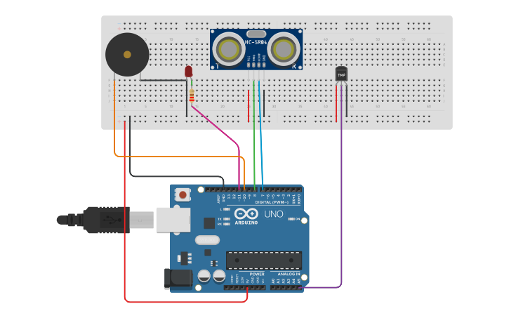 Circuit design Copy of 2 sensor | Tinkercad