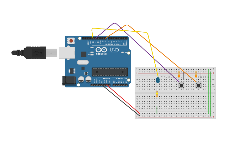 Circuit design Ejp1: Lectura serial de una entrada digital - Tinkercad Circuit design Ejp1: Lectura serial de una entrada digital - Tinkercad