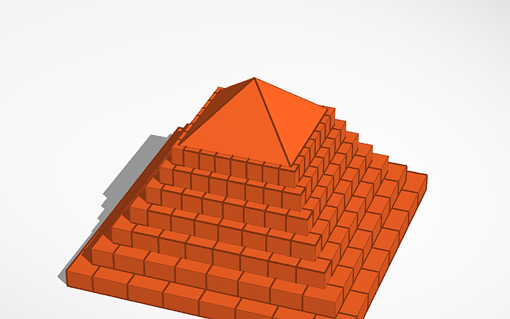 3D design Pyramid of Gheza - Tinkercad
