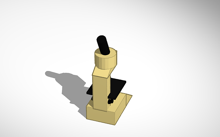 3D design VERY bad microscope - Tinkercad