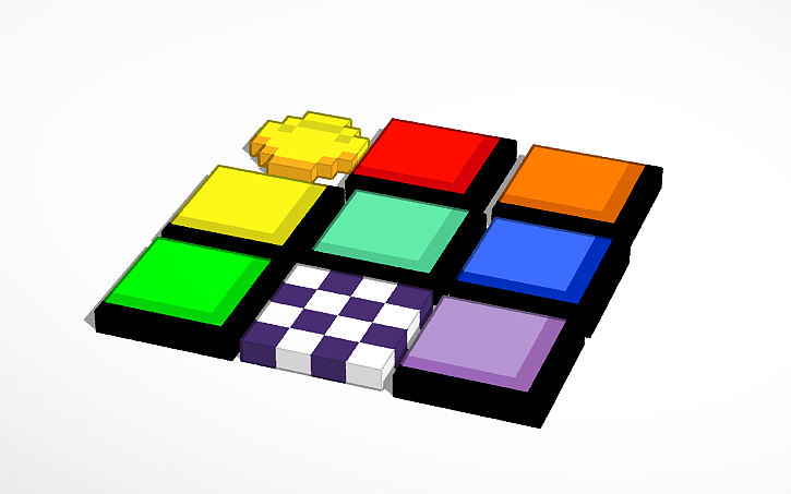 3D design Custom Rainbow Road from Super Mario Kart | Tinkercad