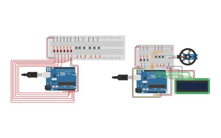 Circuit design Copy of ascensor - Tinkercad