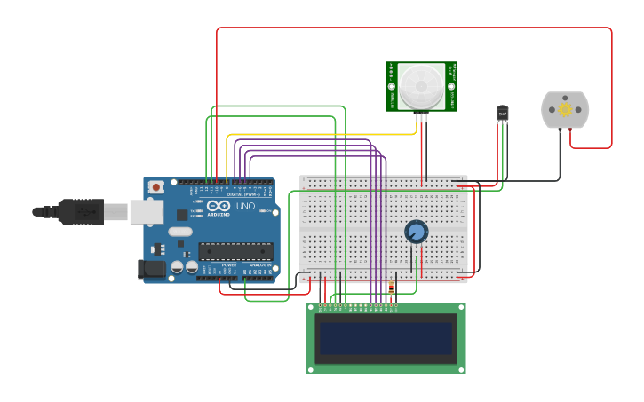 Circuit design Smart Home 3 | Tinkercad