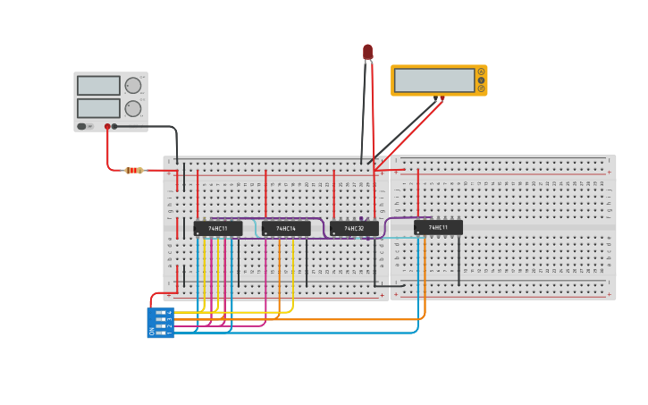 Circuit design Proposta de votos | Tinkercad