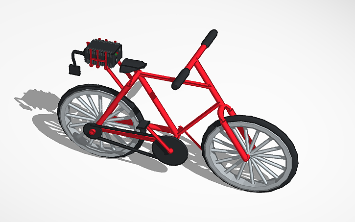 3D design Bike Generator - Tinkercad
