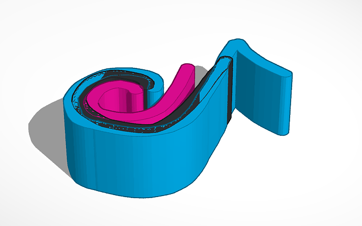 3D design TIK TOK logo | Tinkercad