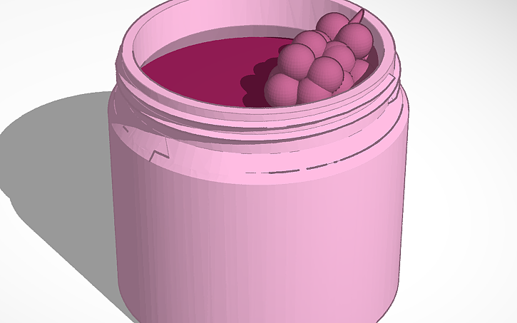 3D design Jam Jar - Tinkercad