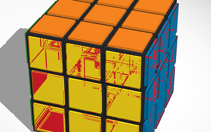 3D design cubo rubik - Tinkercad