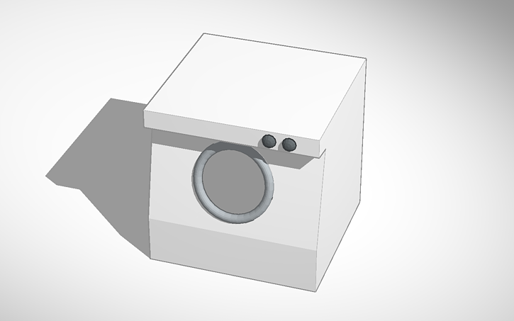 3D design washing machine - Tinkercad