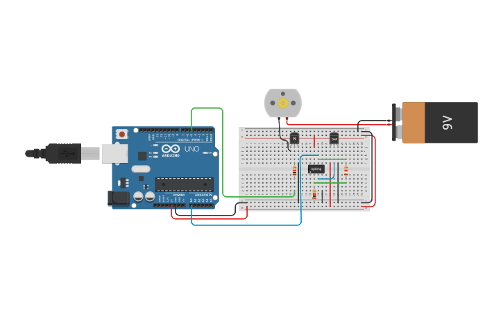 Circuit design Copy of Temperature - Tinkercad