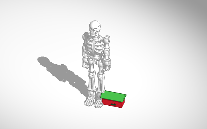 3D design skeleton - Tinkercad
