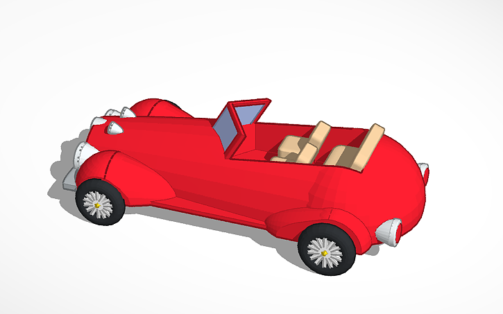 3D design open car series - Tinkercad
