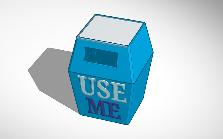 3D design DUSTBIN - Tinkercad