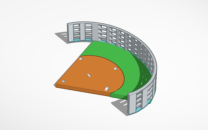 3D design Baseball field - Tinkercad