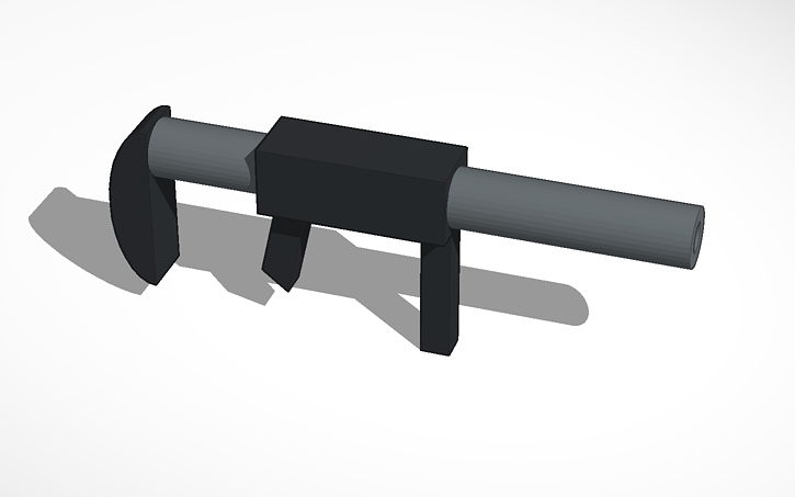 3D design Shoulder (Rocket) Launcher - Tinkercad