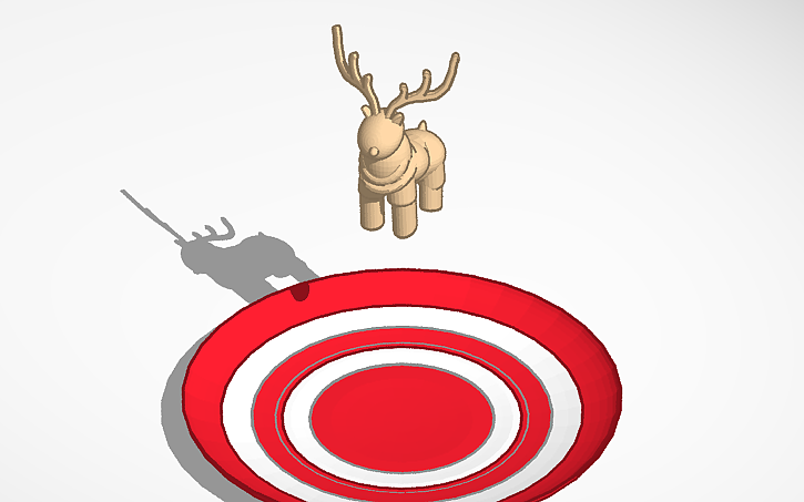 3D design Deer(Winter Throwables Challenge) - Tinkercad