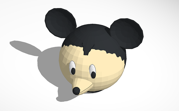 3D design Mickey Mouse | Tinkercad