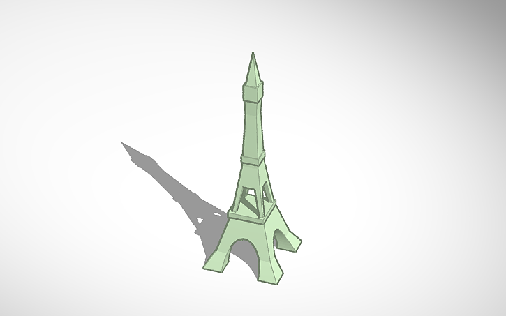 3D design Eiffel Tower - Tinkercad