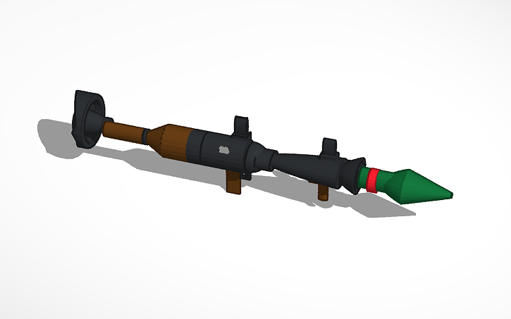 3D design Fortnite Rocket Launcher | Tinkercad