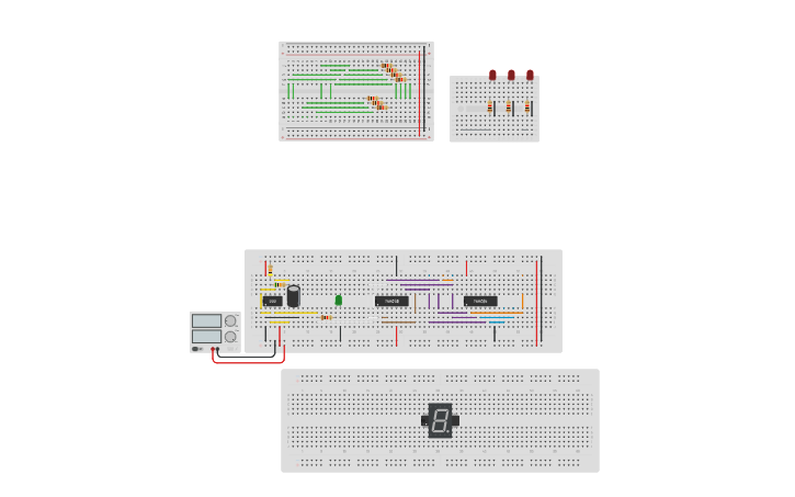 Circuit design 5-0 Counter - Tinkercad