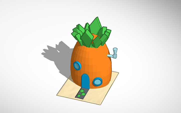 3D design Spongebobs House!!! "Not A Copy!" | Tinkercad