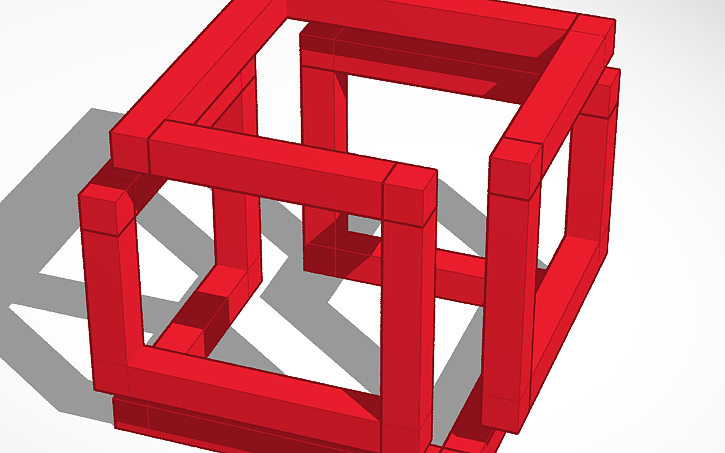 3D design Infinity Cube - Tinkercad