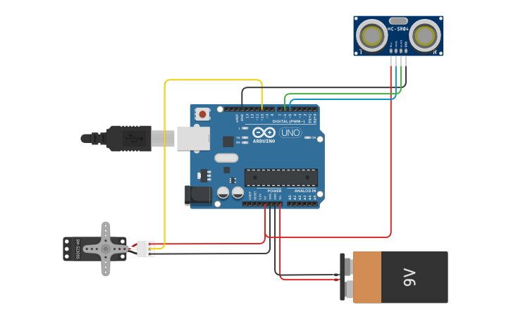 Circuit design Arduino project jaar 2 - Tinkercad