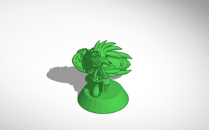 3D design Jet the Hawk Statue - Tinkercad