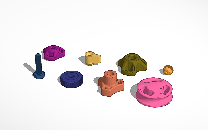 3D design knobs - Tinkercad