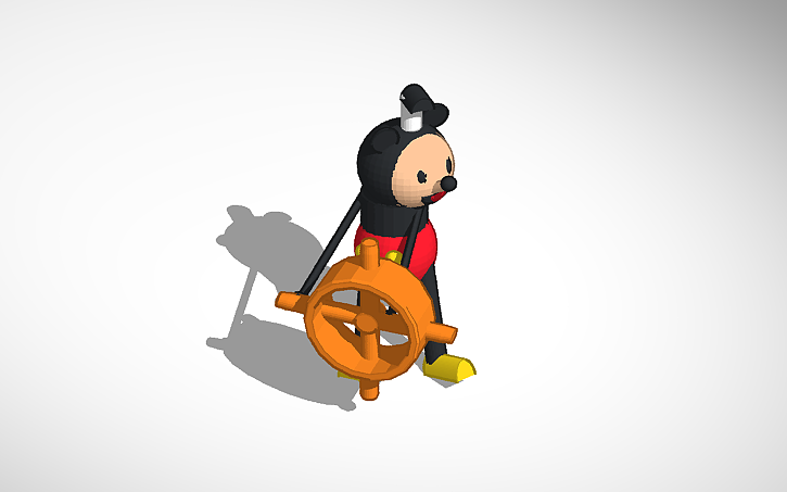 3D design ETHAN LIANG 7D8 - 2D to 3D (Mickey Mouse) - Tinkercad