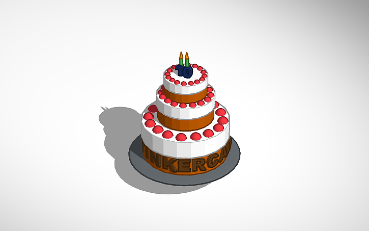 3D design Cake for TINKERCAD | Tinkercad