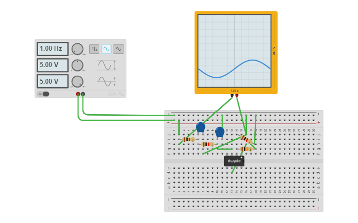 Circuit design 9.3 Low Pass Filter - Tinkercad