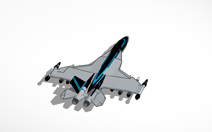 3D design Top Gun Mavericks F-18 Super Hornet | Tinkercad