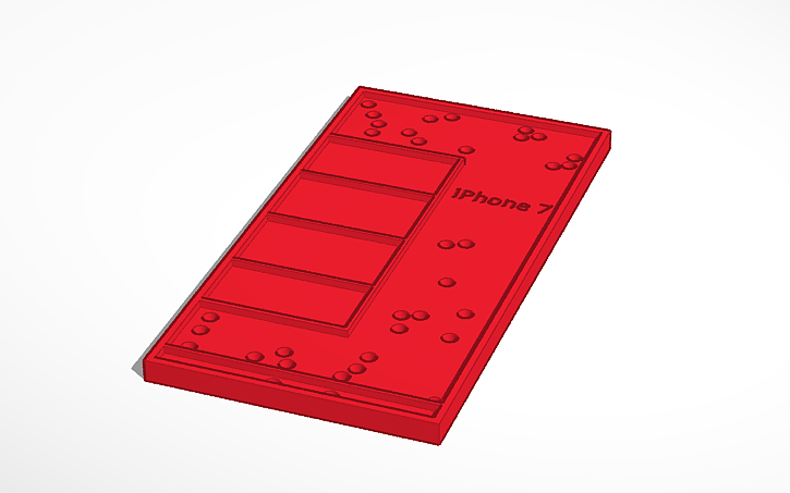 3D design iPhone 7 Screw Tray | Tinkercad