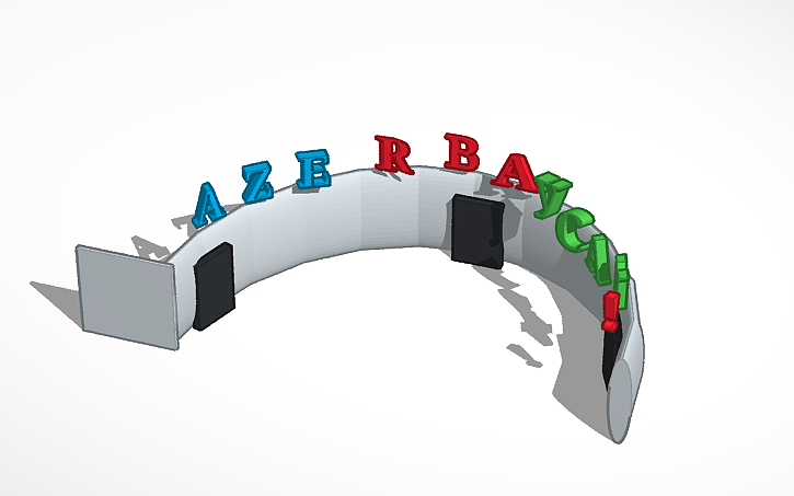 3D design AZERBAYCAN - Tinkercad