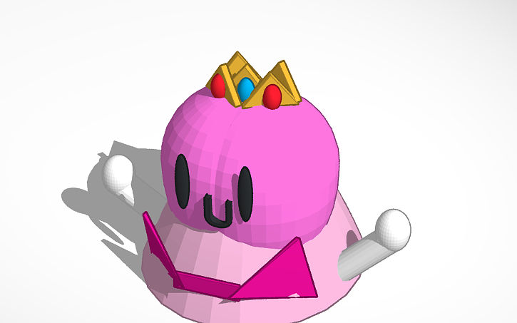 3D design Princess Peach Peach - Tinkercad