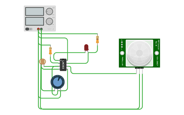 Circuit design electronics exam 2 - Tinkercad