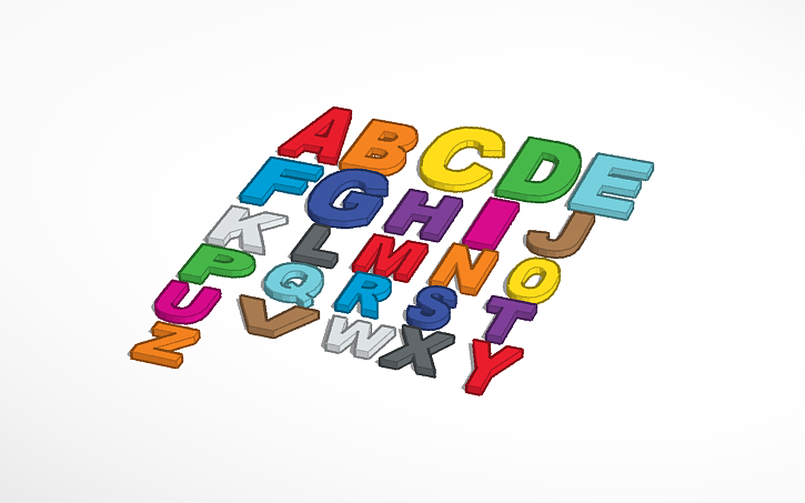 3D design The ABC's | Tinkercad
