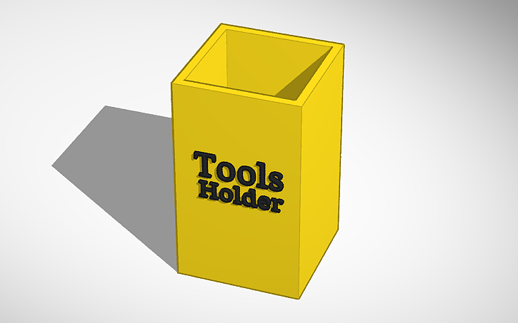 3D design Pencil holder - Tinkercad