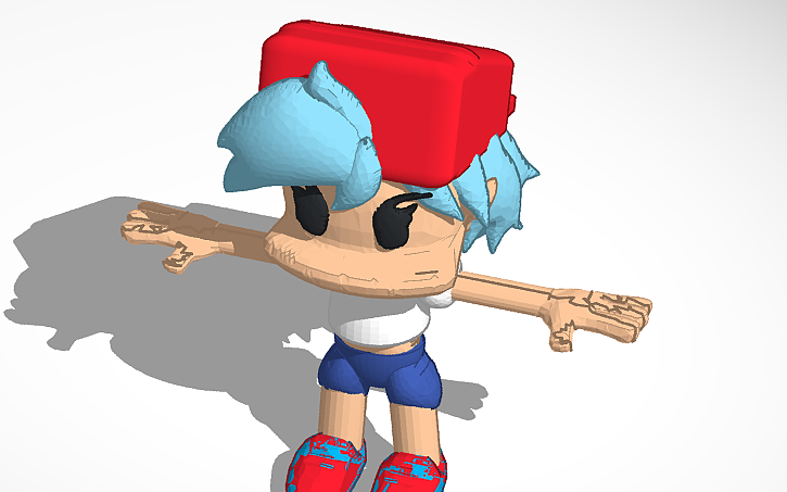 3D design Friday Night Funkin Female Boyfriend Rig - Tinkercad