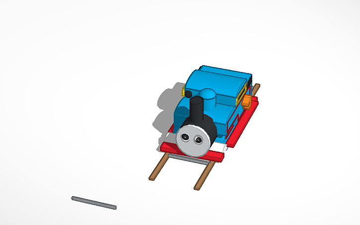 3D design Thomas the Tank Engine - Tinkercad