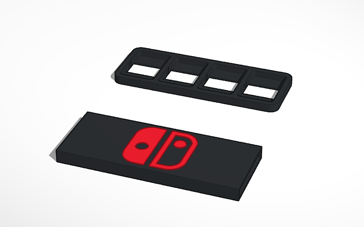 3D design Switch Game Holder - Tinkercad