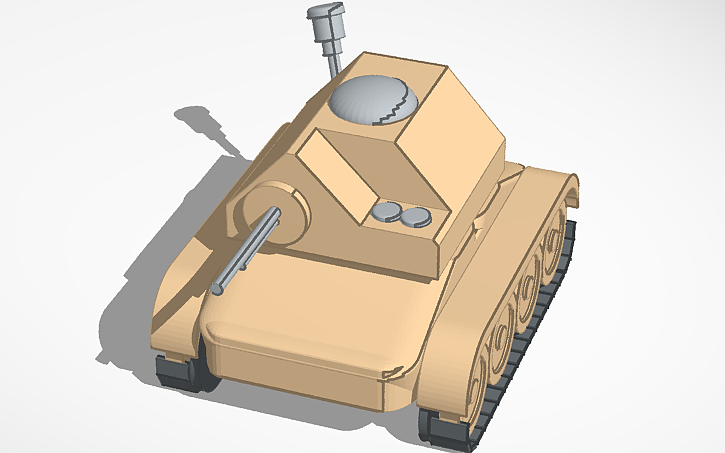3D design Tankette Class "Cub" - Tinkercad