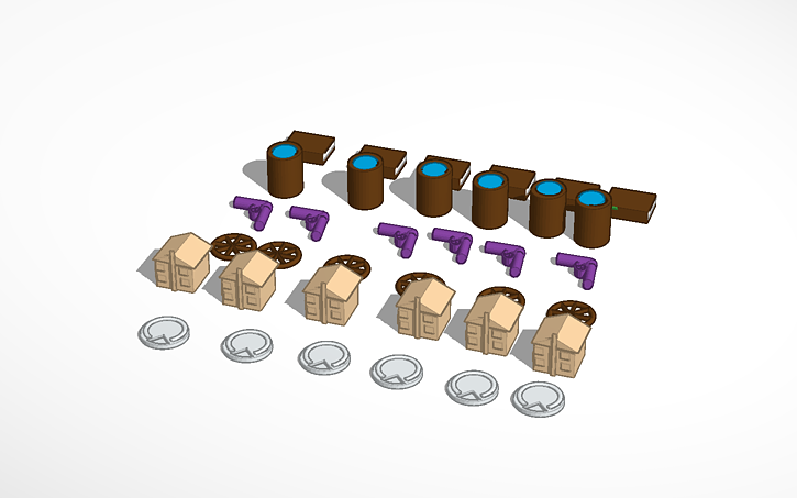3D design Game pieces | Tinkercad