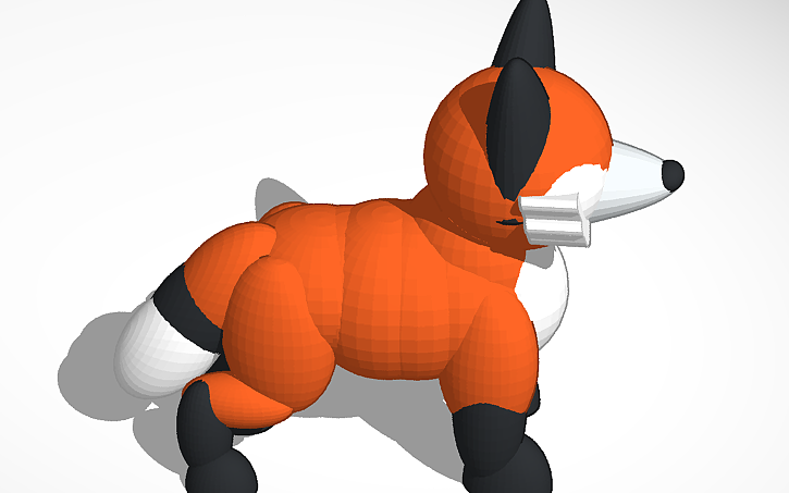 3D design Fox - Tinkercad