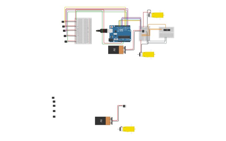 Circuit Design Prac 5 Line Tracking Sensors Final Tinkercad