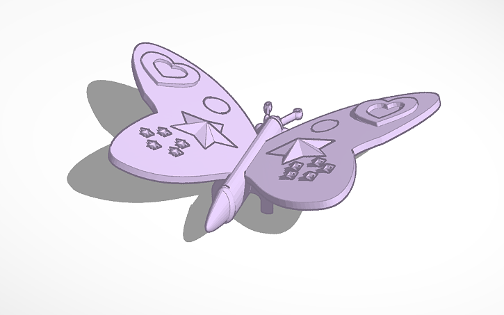 3D design shane's butterfly - Tinkercad