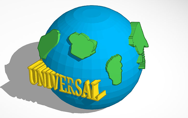 3D design Universal globe - Tinkercad