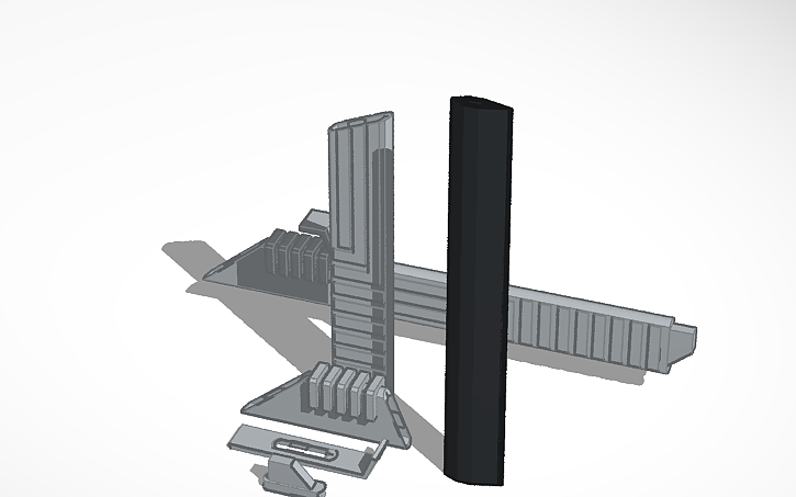 3D design Collapsible Darksaber - Tinkercad