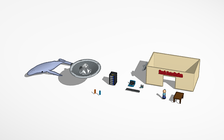 3D design Whale tracking Network Pieces - Tinkercad